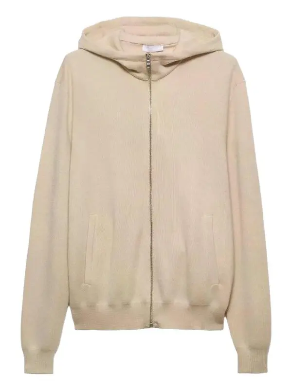 Prada Cashmere Hooded Cardigan - Neutrals