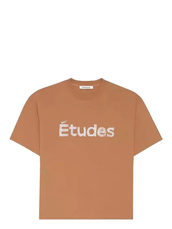 ÉTUDES STUDIO Logo-detail T-shirt - Brown