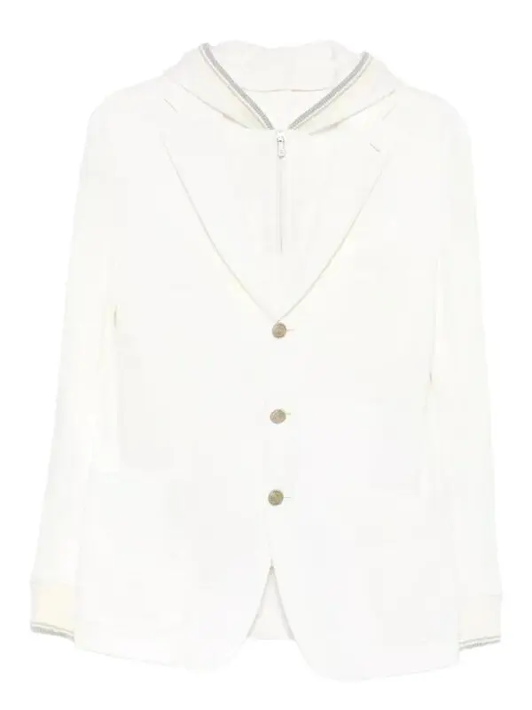 Eleventy Cotton Jacket - White