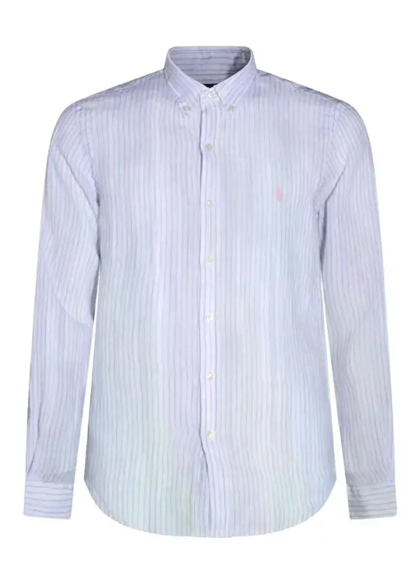 Polo Ralph Lauren Striped Buttoned Shirt - White