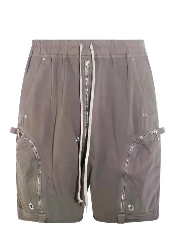 Rick Owens Zip-up Cargo Shorts - Grey