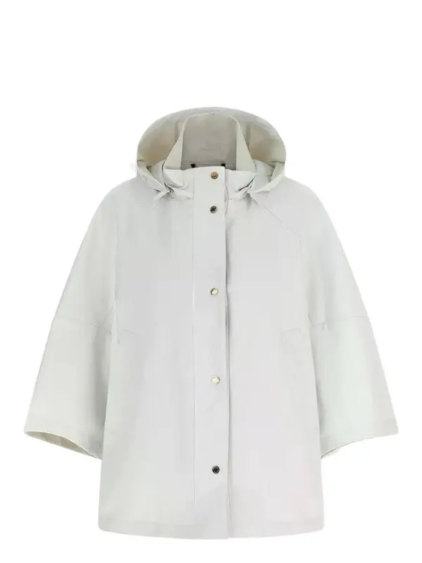 MOORER Removable Hood Jacket - Neutrals