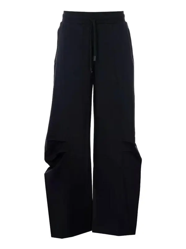Patrizia Pepe Ruffled Trousers - Black