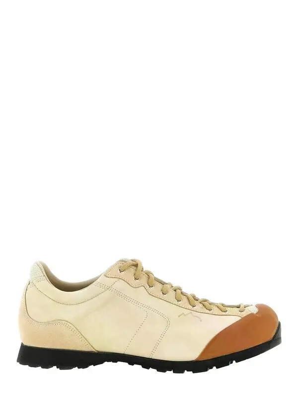 Diemme Movida 92 Embossed-logo Nubuck Sneakers - Neutrals