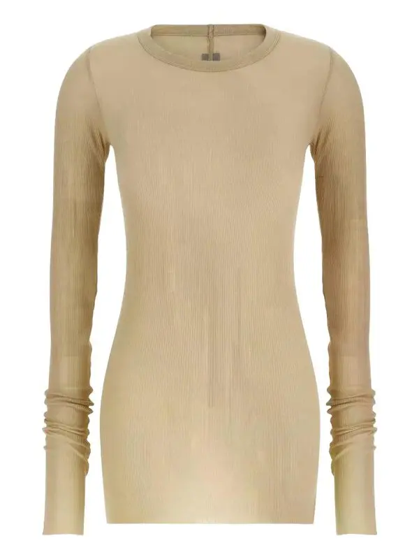 Rick Owens Ribbed Long-sleeve T-shirt - Neutrals