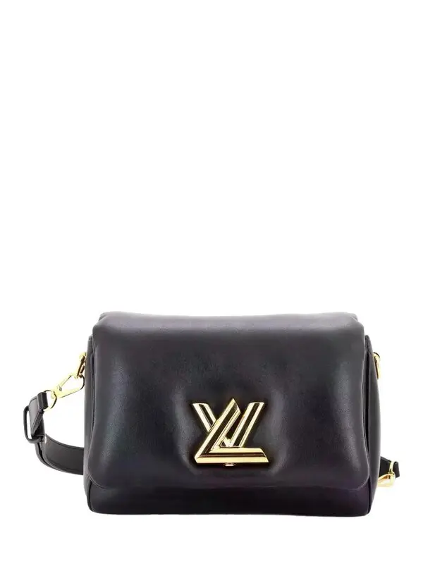 LOUIS VUITTON Twist Convertible Handbag Puffer Lambskin Mm - Black