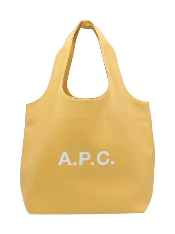 A.p.c. Ninon Logo-print Shoulder Bag - Yellow