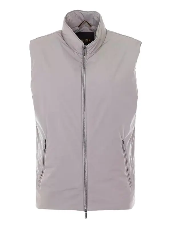MOORER Senio Zip-fastening Vest - Grey