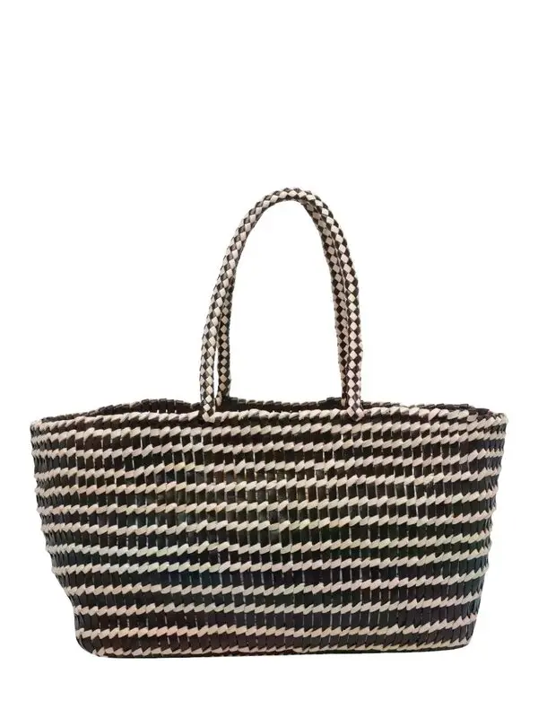 Dragon Diffusion Woven Shoulder Bag - Brown