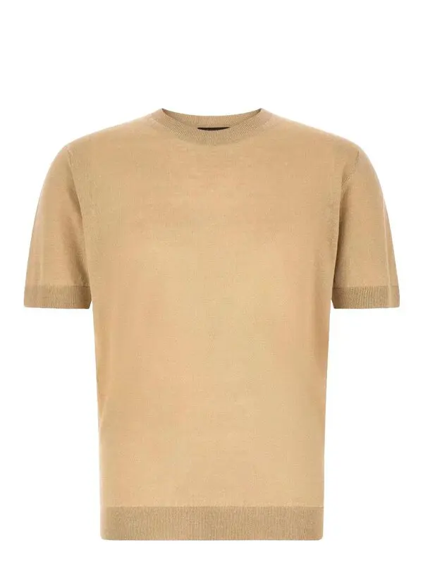 ZANONE Crew-neck Short-sleeve T-shirt - Neutrals