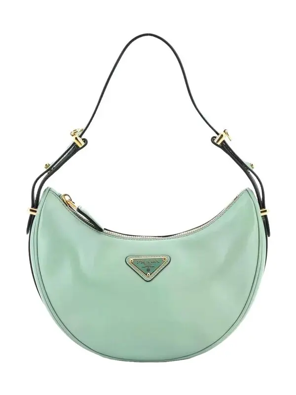 Prada Arque Half Moon Small Hobo Bag - Green