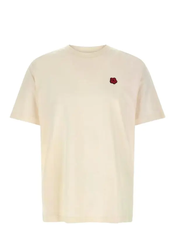 Kenzo Logo-patch T-shirt - Neutrals