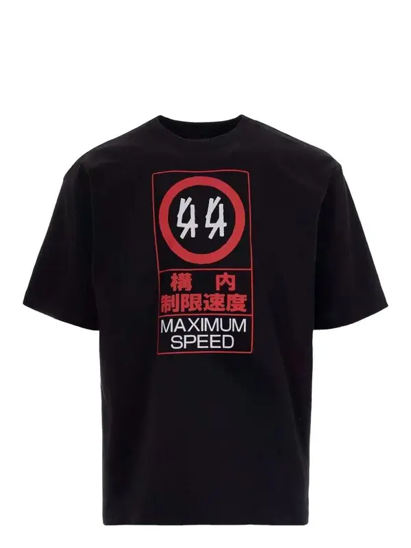 44 LABEL GROUP Print T-shirt - Black