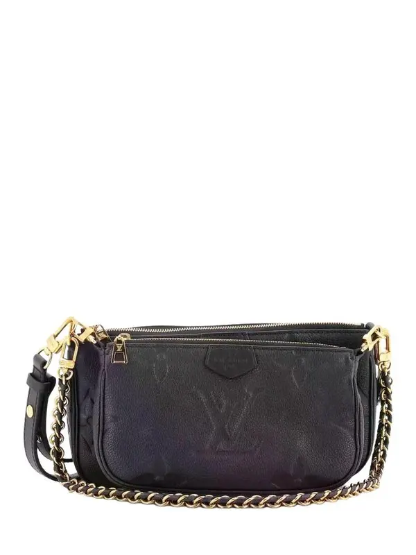 LOUIS VUITTON Multi Pochette Accessoires Monogram Empreinte Giant - Black