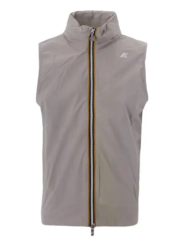 K-WAY Zip Sleeveless Jacket - Neutrals