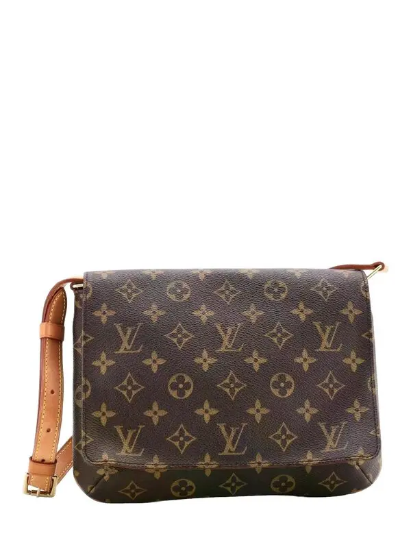 LOUIS VUITTON Musette Tango Monogram Canvas Shoulder Bag - Brown