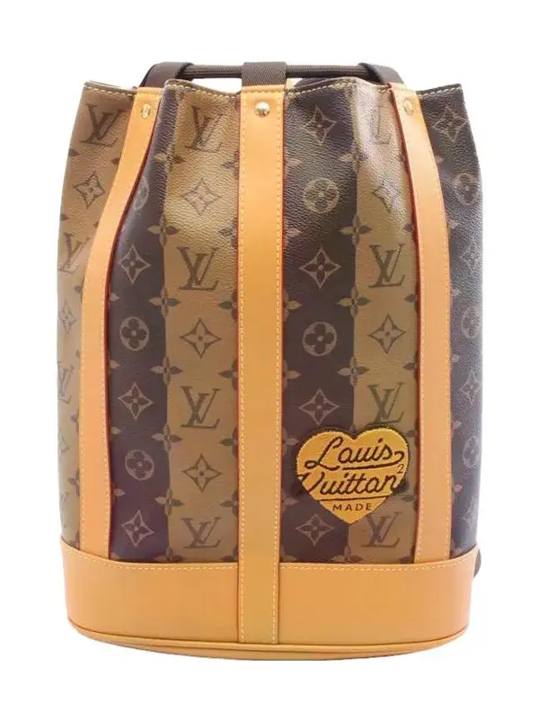 LOUIS VUITTON 2021-2026 Nigo Monogram Reverse Randonnee Backpack - Brown