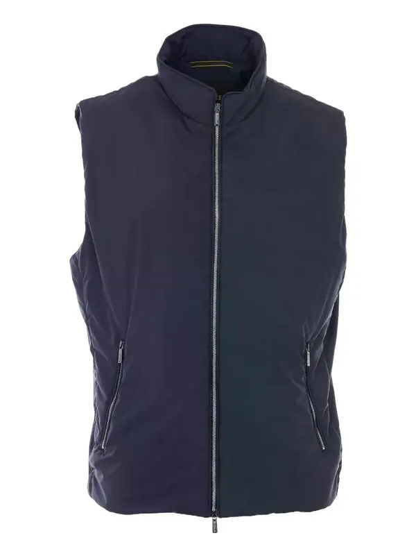 MOORER Sleeveless Vest - Blue