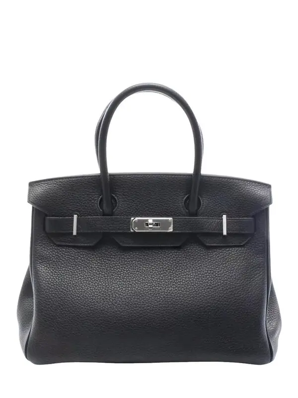 Hermès 2015 Togo Birkin 30 Handbag - Black