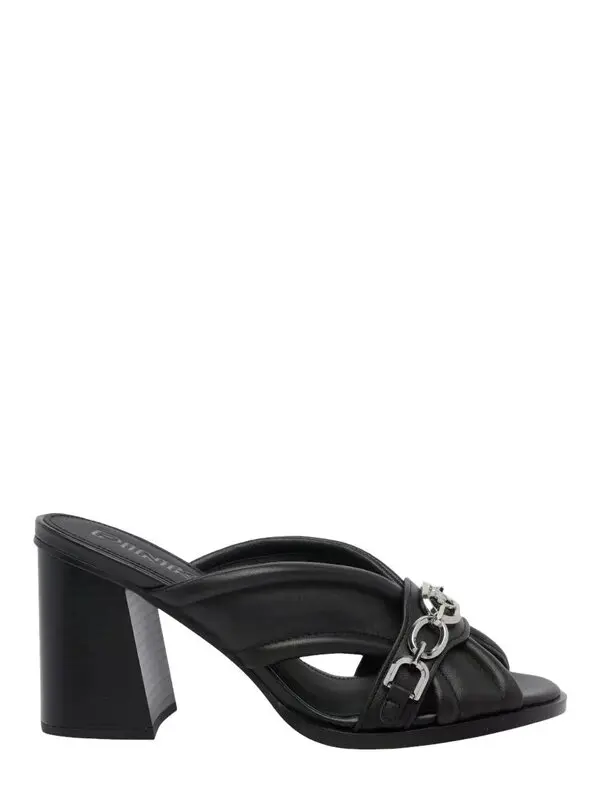 Pinko Chain-detail Leather Pumps - Black