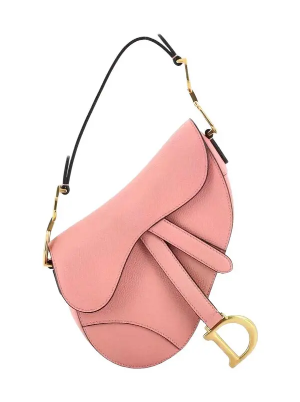 Dior Saddle Handbag Leather Mini Shoulder Bag - Pink
