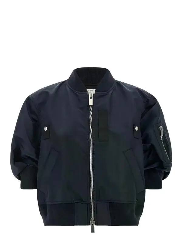 Sacai Three-quarter Sleeve Bomber Jacket - Blue