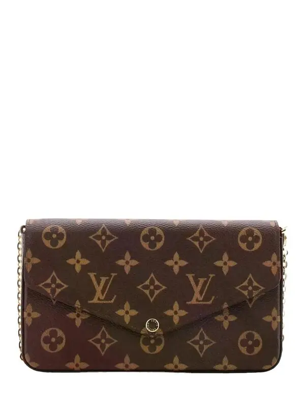 LOUIS VUITTON Felicie Pochette Monogram Canvas - Brown