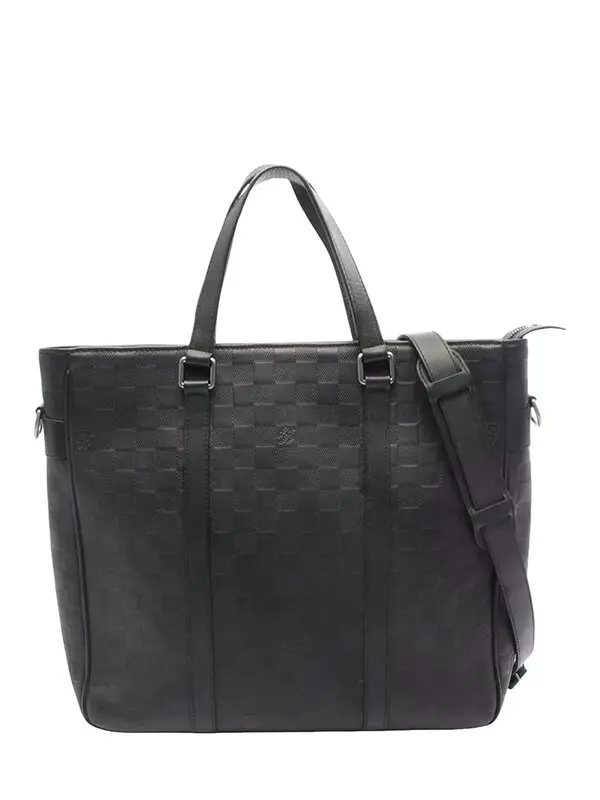 LOUIS VUITTON 2014 Damier Infini Tadao Pm Satchel - Black