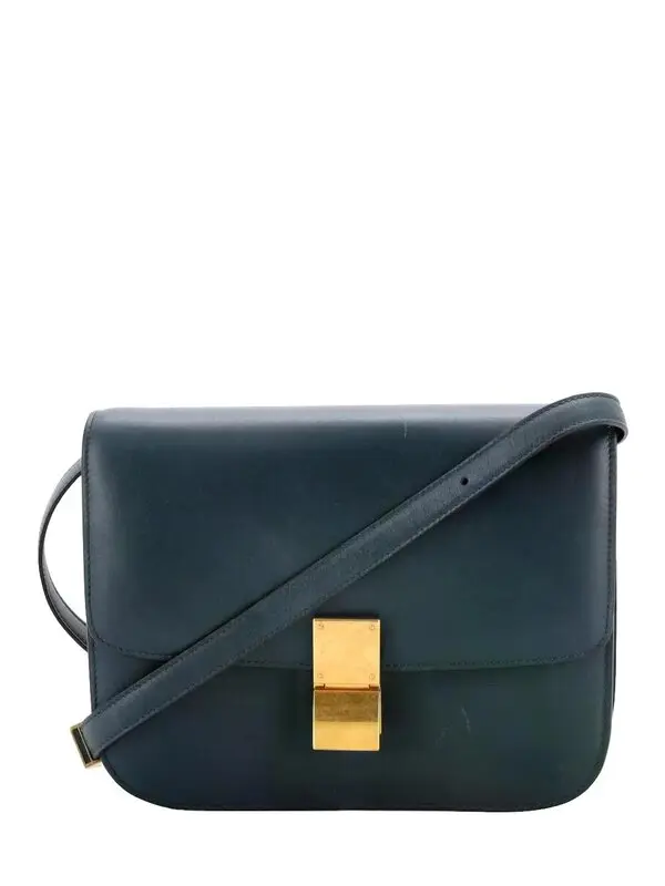 Celine Classic Box Bag Smooth Leather Medium - Green