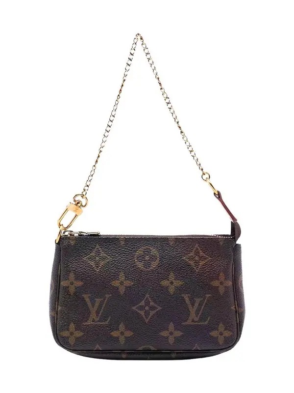 LOUIS VUITTON 2017 Monogram Mini Pochette Accessoires - Brown
