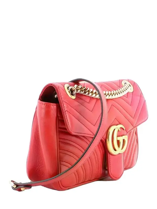 Gucci Gg Marmont Small Crossbody Bag - Red
