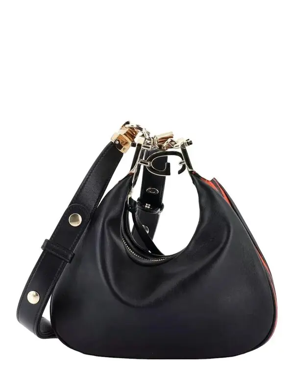 Gucci Attache Small Leather Shoulder Bag - Black
