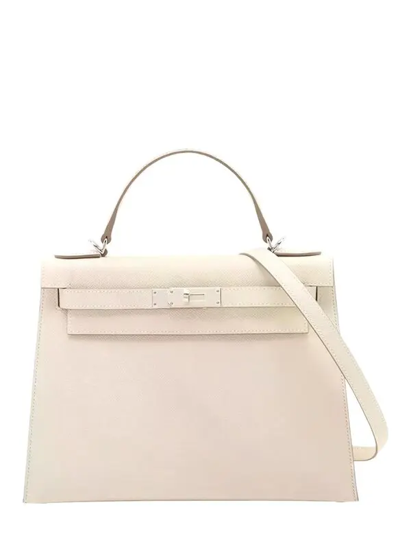 Hermès Epsom Kelly Ii Sellier 28 - White