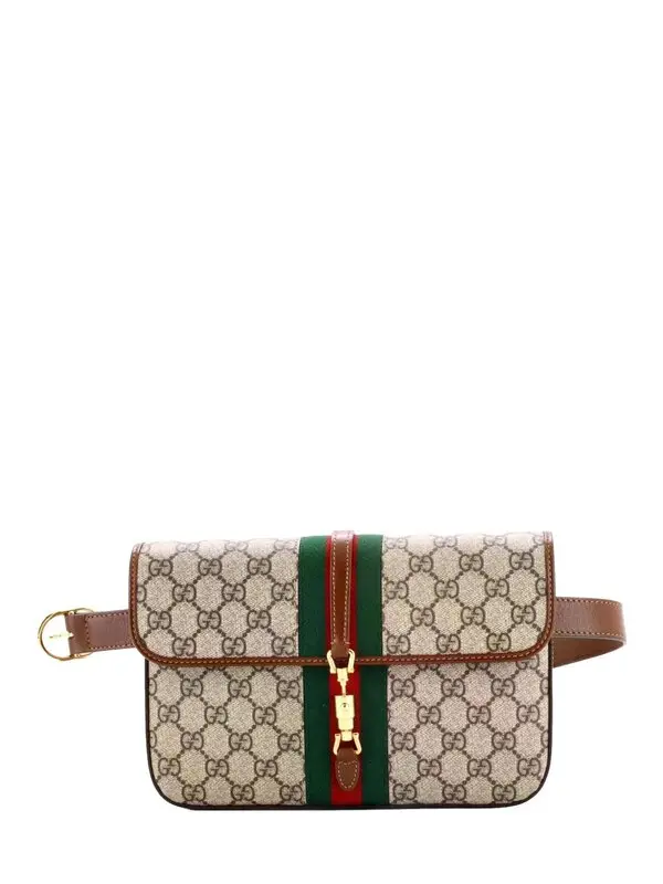 Gucci Ophidia Trifold Wallet Gg Coated Canvas Mini Crossbody Bag - Brown