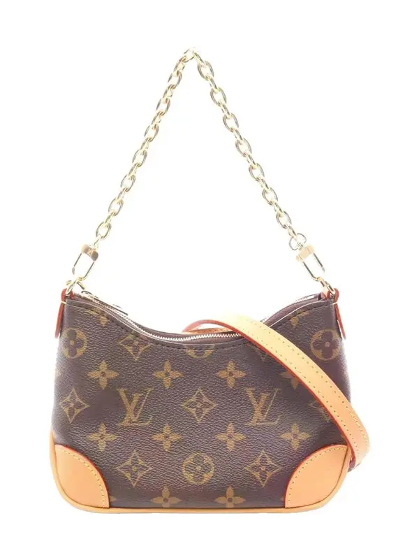 LOUIS VUITTON 2010-2026 Monogram Nano Boulogne Shoulder Bag - Brown