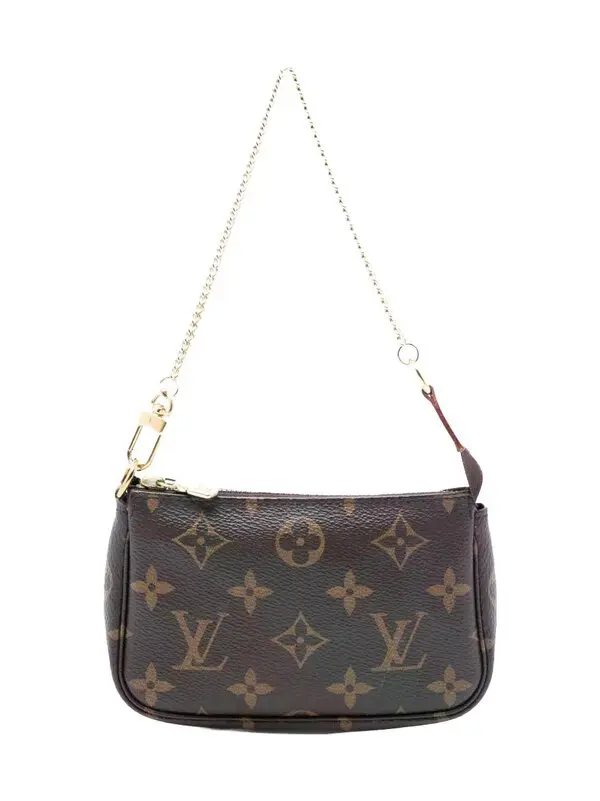 LOUIS VUITTON 2020 Monogram Mini Pochette Accessoires - Brown