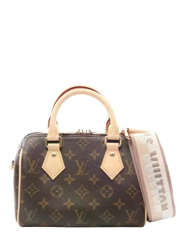 LOUIS VUITTON Monogram Speedy Bandouliere 20 Satchel - Brown