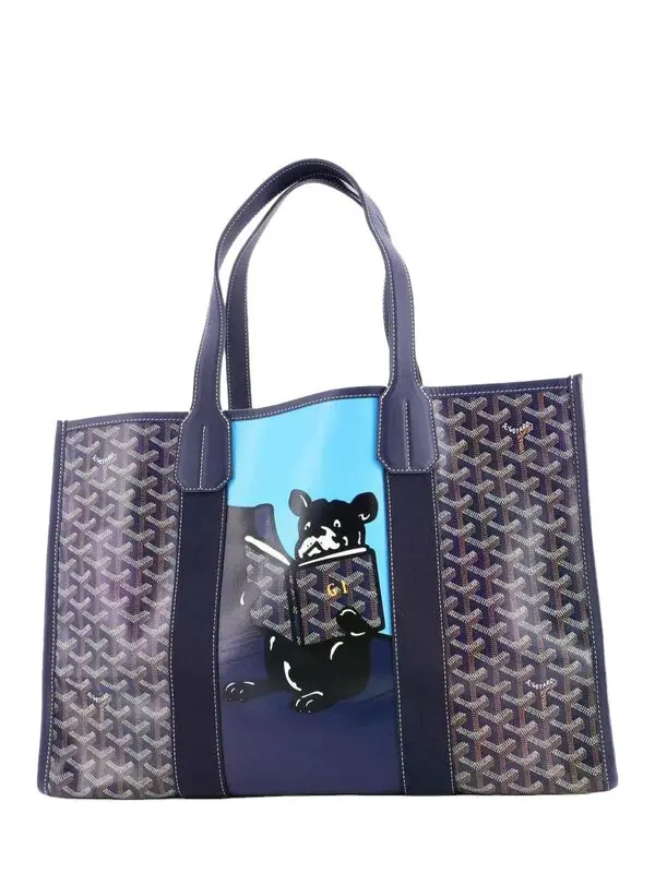 Goyard Villette Printed Coated Canvas Mm Tote Bag - Blue