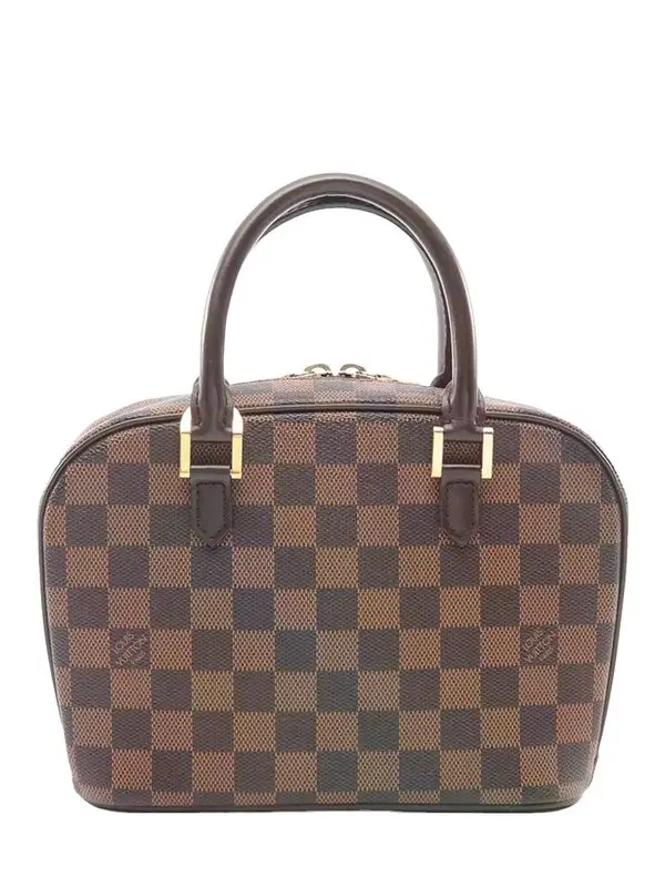 LOUIS VUITTON 2003 Damier Ebene Mini Sarria Handbag - Brown