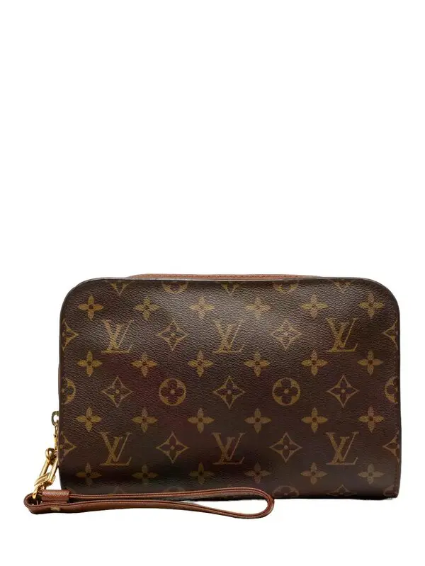LOUIS VUITTON 2002 Monogram Orsay Clutch - Brown