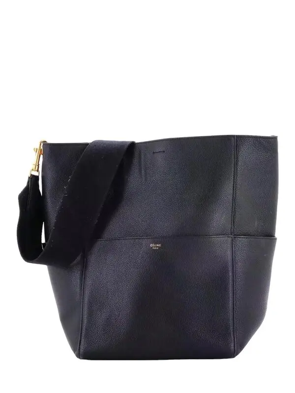 Celine Sangle Seau Large Shoulder Bag - Black