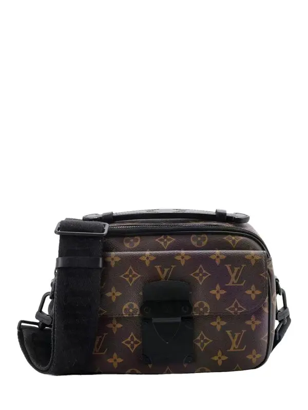 LOUIS VUITTON S Lock Messenger Bag Macassar Monogram Canvas - Brown
