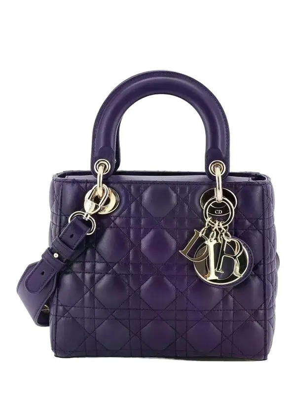 Dior My Abcdior Lady Bag Cannage Quilt Lambskin - Purple