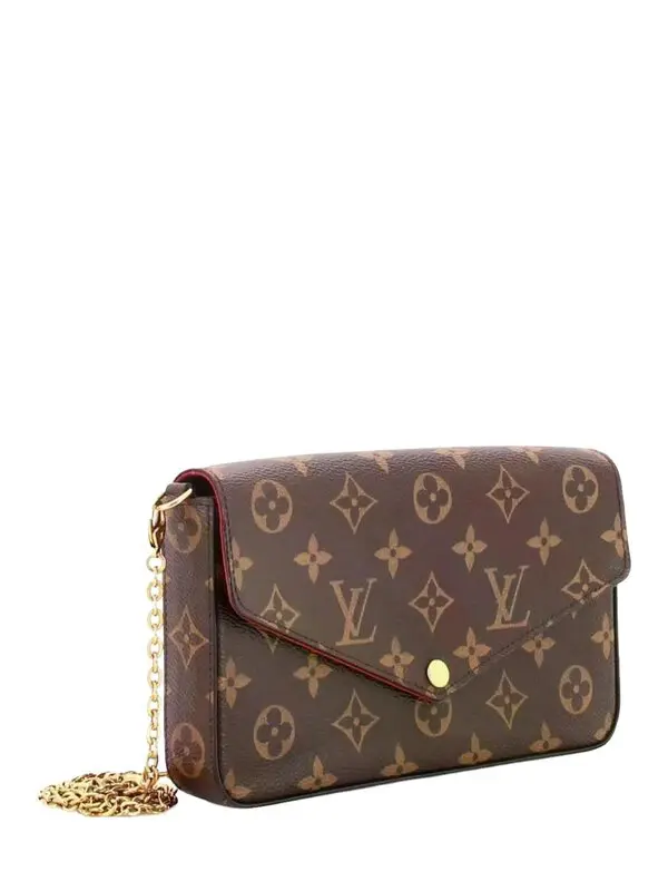 LOUIS VUITTON Felicie Pochette Monogram Canvas - Brown