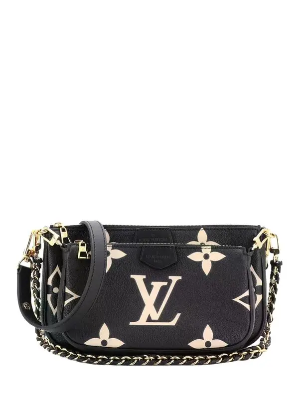 LOUIS VUITTON Multi Pochette Accessoires Bicolor Monogram Empreinte Giant - Black