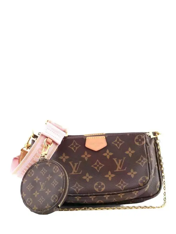 LOUIS VUITTON Multi Pochette Accessoires Monogram Canvas Crossbody Bag - Brown
