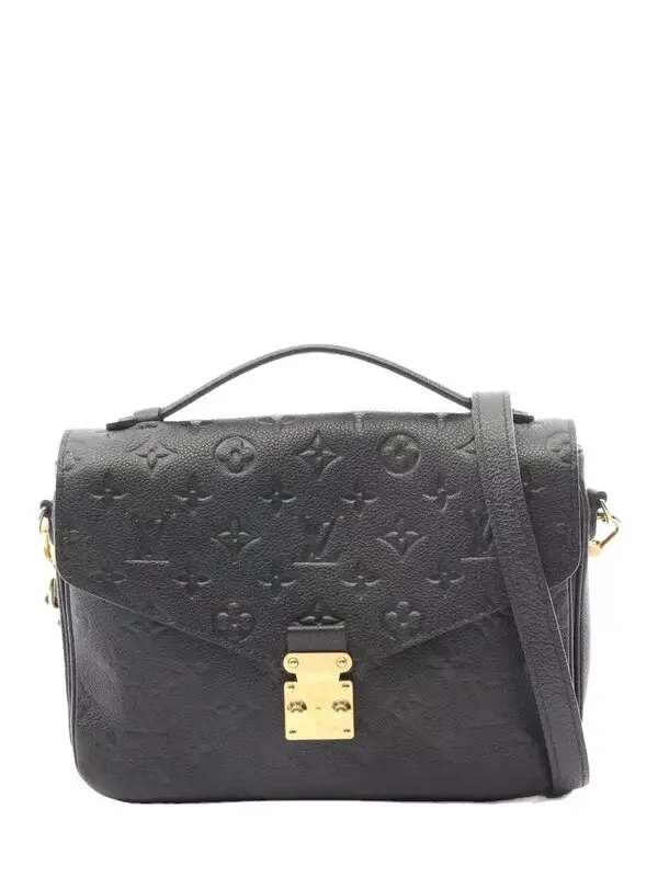 LOUIS VUITTON Monogram Empreinte Pochette Metis Satchel 2021-2026 - Black