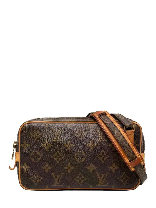 LOUIS VUITTON 1991 Monogram Pochette Marly Bandouliere - Brown