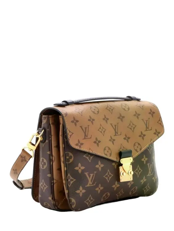 LOUIS VUITTON Pochette Metis Reverse Monogram Canvas Crossbody Bag - Brown