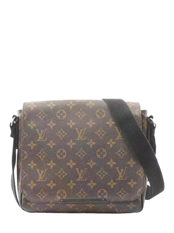 LOUIS VUITTON 2013 Monogram Macassar District Pm Crossbody Bag - Brown